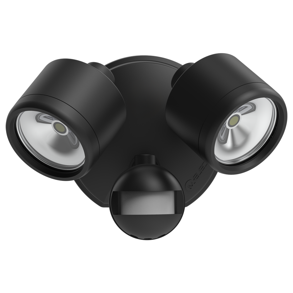 40W Double-Head Spotlight with Sensor - APEX-XLML-APEXXLDSN-M-BL — M-Elec