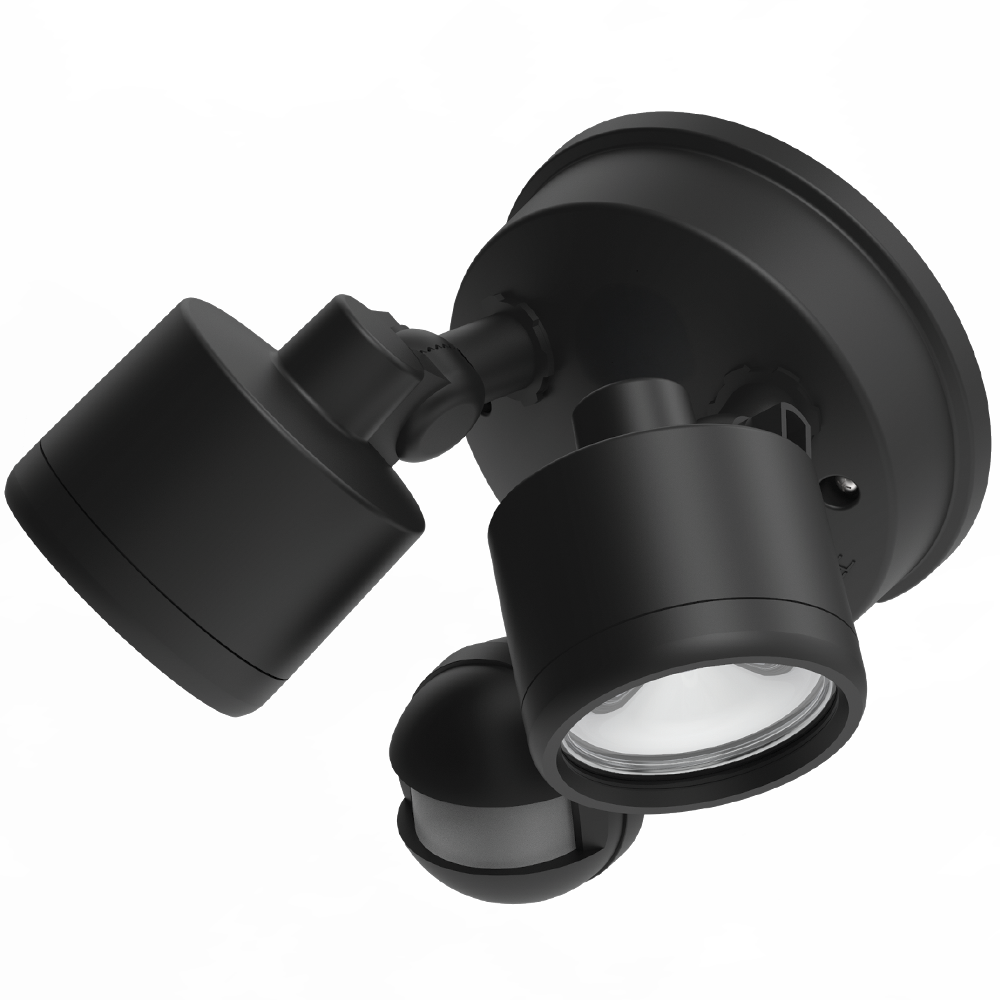 40W Double-Head Spotlight with Sensor - APEX-XLML-APEXXLDSN-M-BL — M-Elec